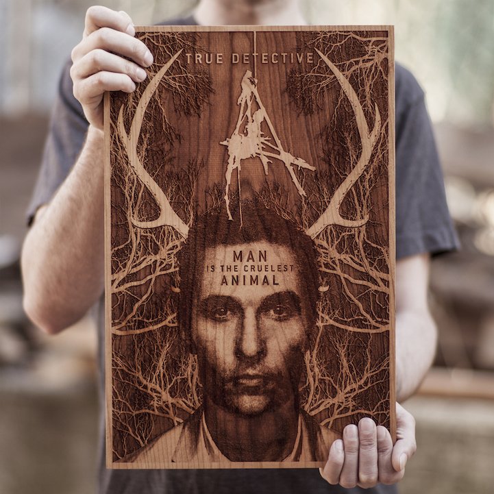 Laser Cut Wooden Posters - laser cutting service | laser engraving service